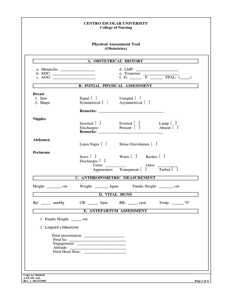 Ob Tool | PDF | Childbirth | Pregnancy