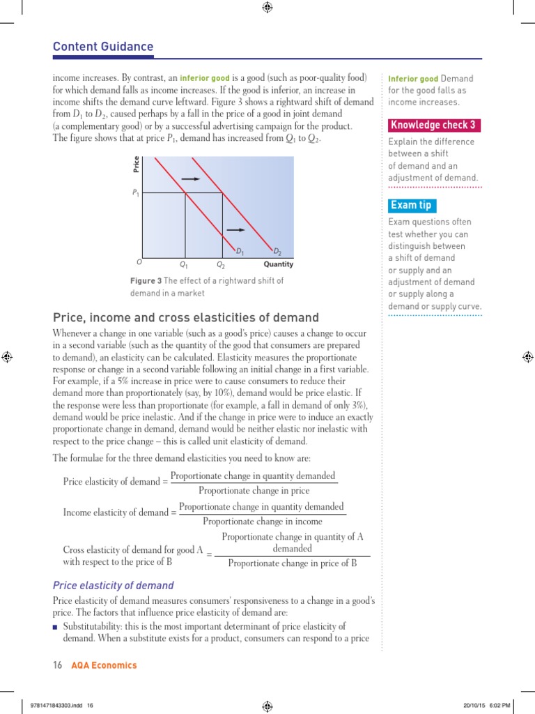 AQA Economics Student Guides 1 Sample Pages PDF | PDF | Demand ...