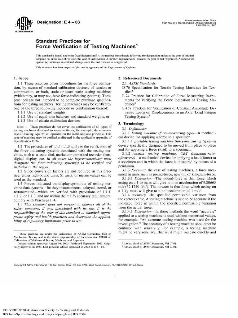 Astm E4 PDF | PDF