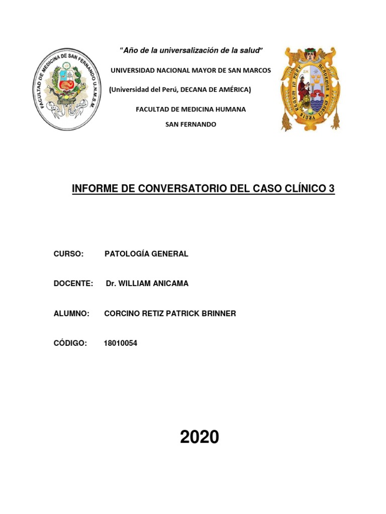Informe Del Caso N°03 | PDF | Diarrea | Proteínas