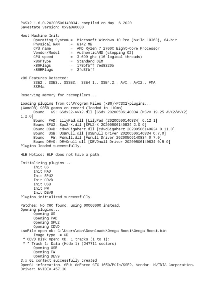 Emu Log | PDF | Computer Architecture | Computer Hardware