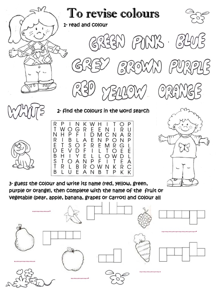 Revision 2nd Grade (Colours) | PDF