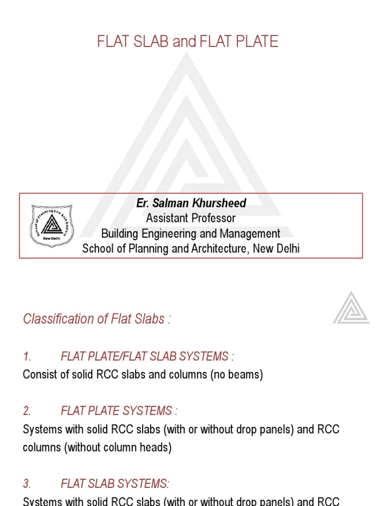 Flat Slab & Flat Plate System PDF | PDF | Beam (Structure) | Column