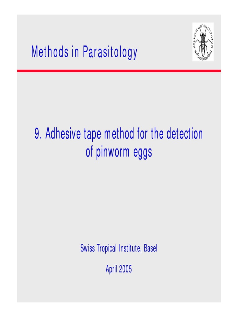 Pinworm Detection via Adhesive Tape | PDF