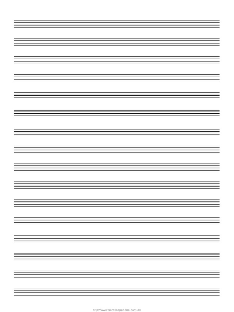 Pentagramas para Imprimir | PDF