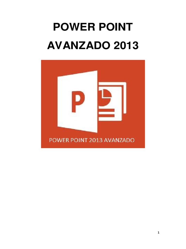 Power Point Avanzado 2013 | PDF | Microsoft PowerPoint | Archivo de computadora