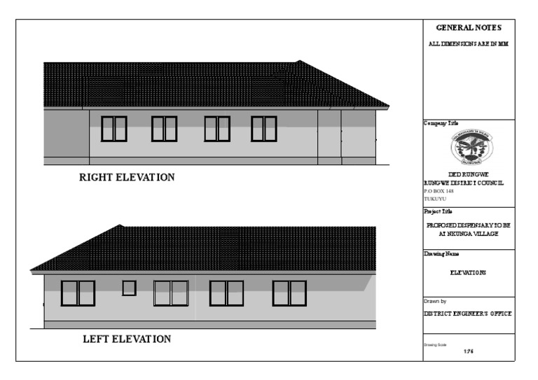 Right Elevation: General Notes | PDF