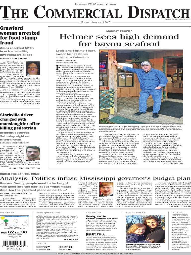 Commercial Dispatch Eedition 11-23-20 | PDF | Joe Biden | Donald Trump