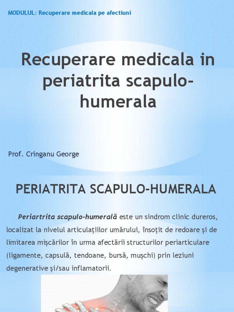 Recuperare Medicala in Periatrita Scapulo-Humerala | PDF