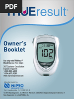True Metrix Pro Manual | PDF | Diabetes | Causes Of Death