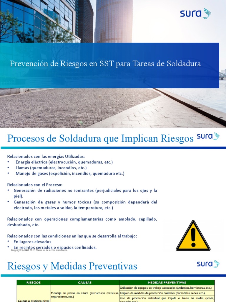 Capacitacion en Prevencion de SST para Tareas de Soldaduras | PDF | Soldadura | Construcción