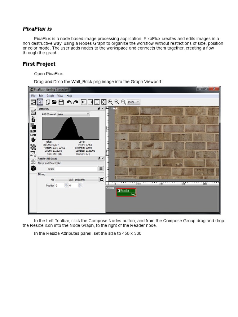PixaFlux: Image Processing with Nodes | PDF | Boolean Data Type | Computing