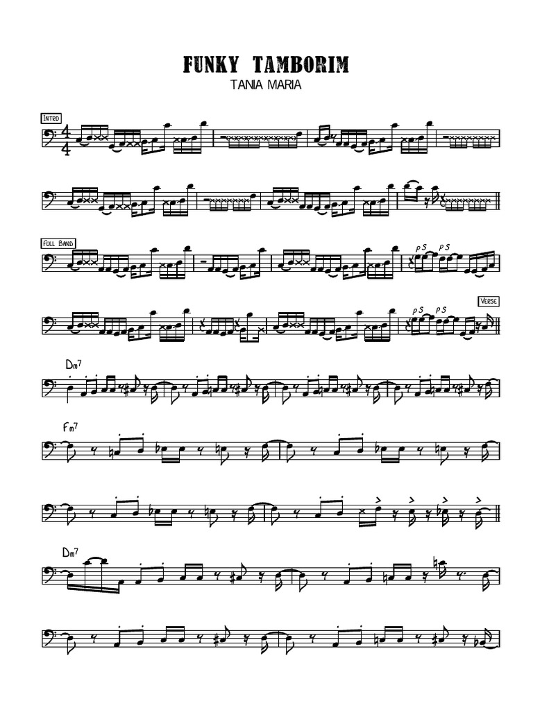 Funky Tamborim TANIA MARIA PDF | PDF