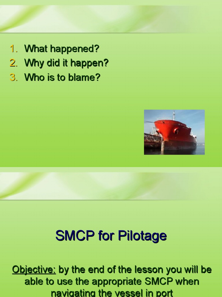 SMCP For Pilotage | PDF | Maritime Pilot | Ships