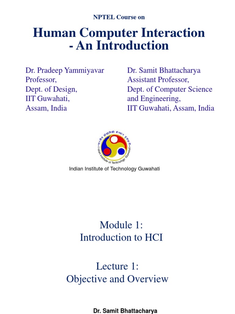 Human Computer Interaction - An Introduction | PDF | Human–Computer ...