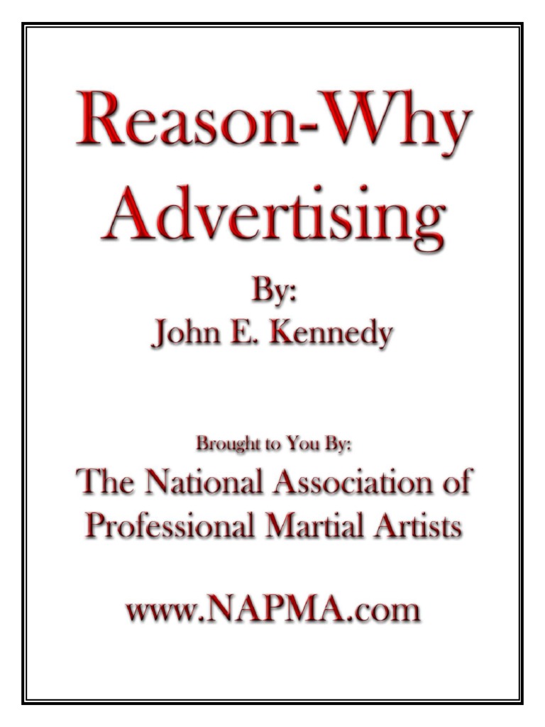 ReasonWhyAdvertising PDF | PDF | Advertising | Sales