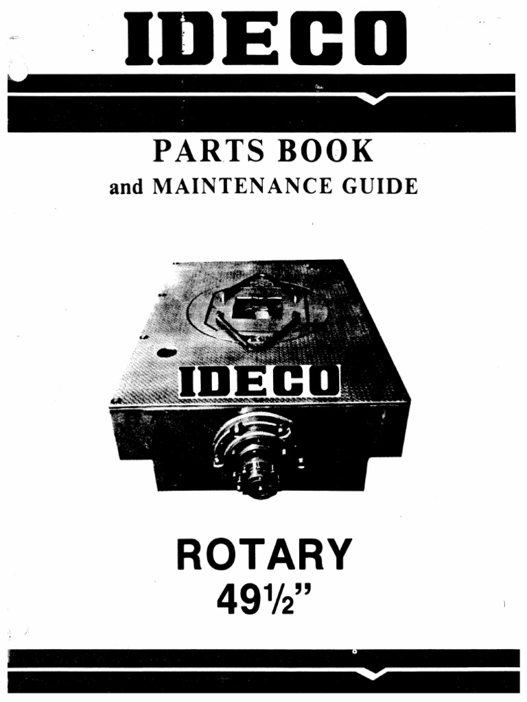 Ideco 49.5 Parts List | PDF