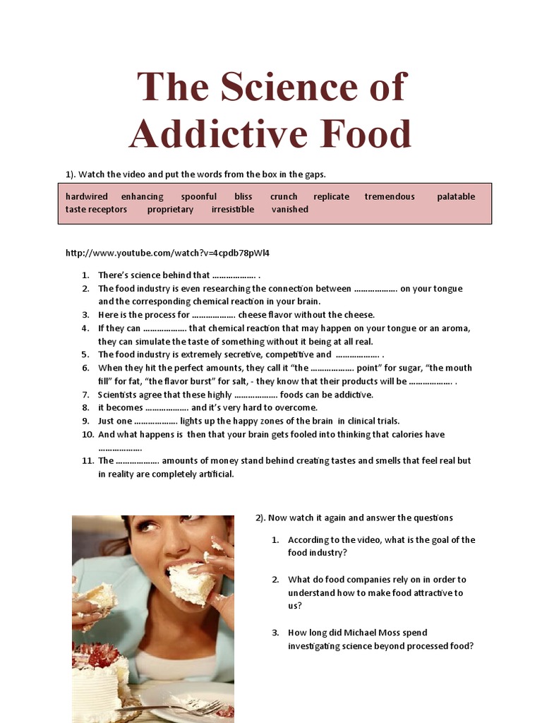 The Science of Addictive Food | PDF | Flavor | Taste