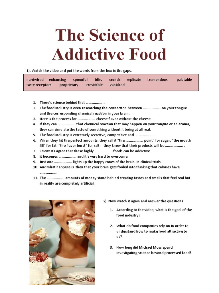 The Science Behind Addictive Foods | PDF | Taste | Flavor