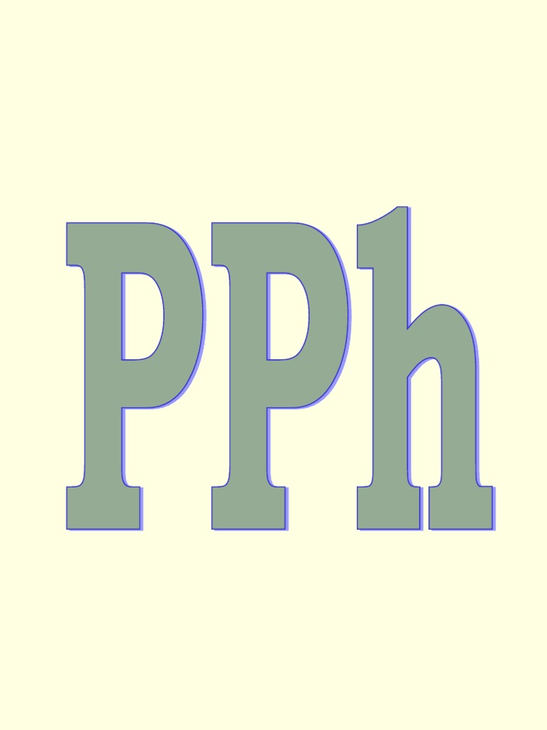 Materi PPH - SLIDE PPH OP | PDF