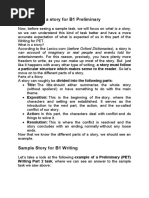 PET Story Writing Guide | PDF | Grammatical Tense | Human Communication