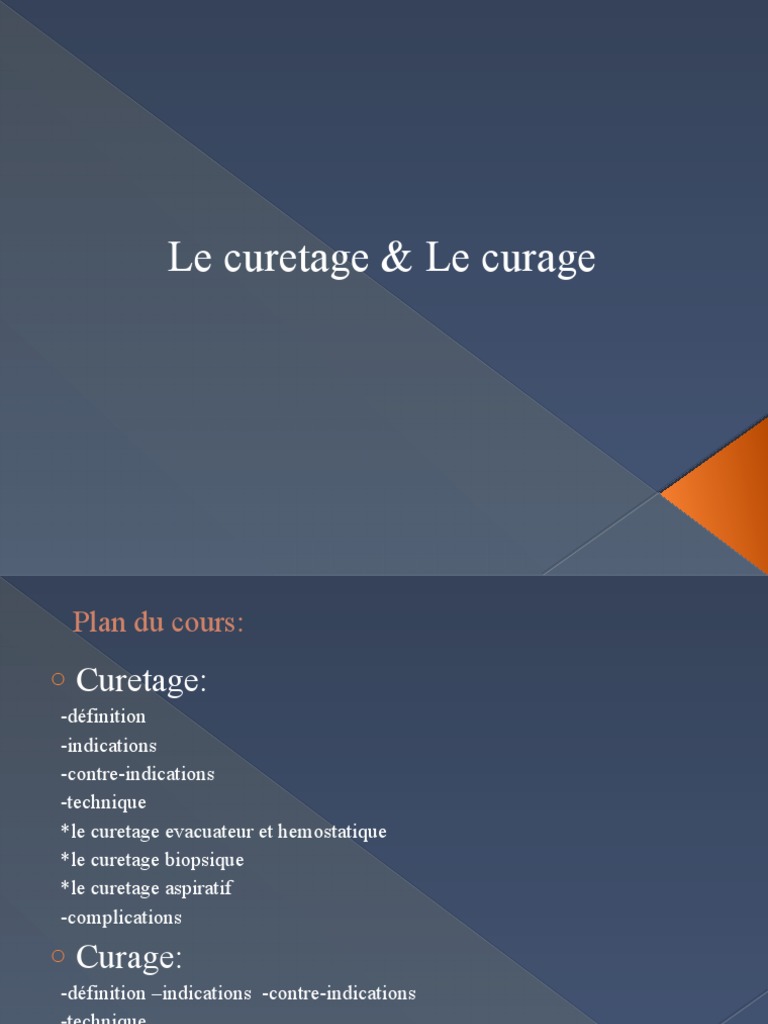 Curetage Et Curage | PDF | Utérus | Biopsie