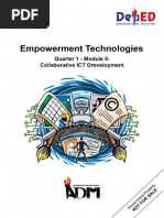Q3 G11 Empowerment Technologies Module 6 | PDF | Web Design | Websites
