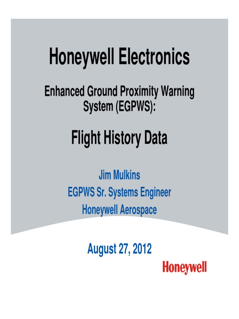 EGPWS Flight History Data Overview | PDF | Flight Recorder | Aviation