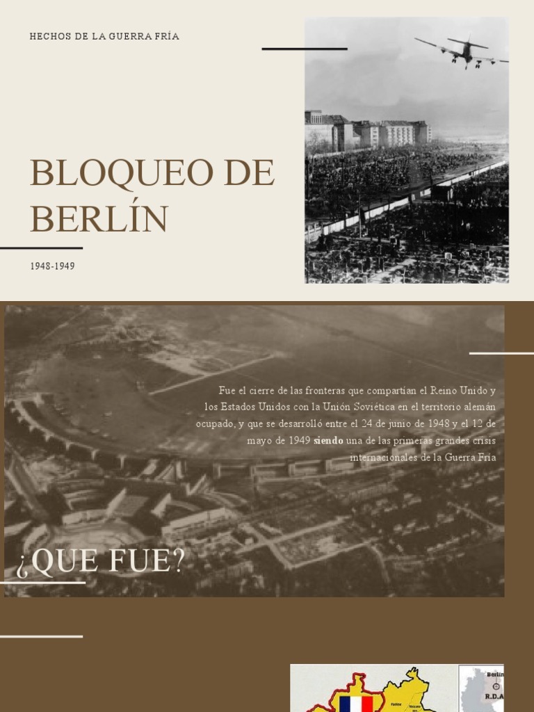 El Puente Aéreo De Berlín Durante El Bloqueo Soviético De 1948 1949 Pdf