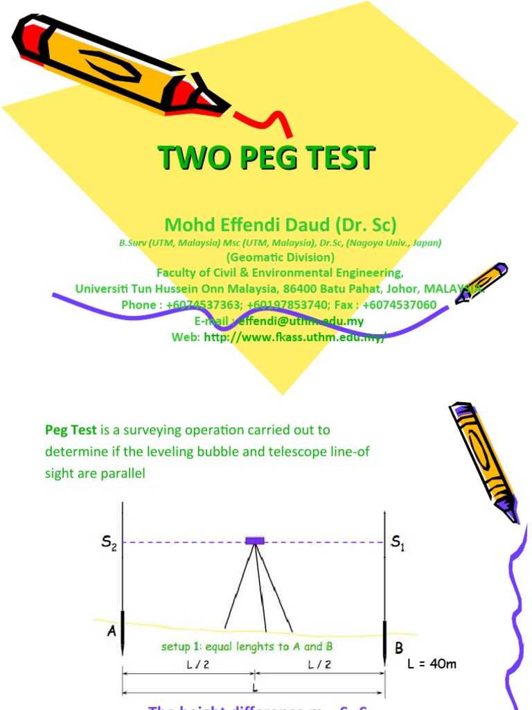 Week 2 - Leveling - Two Peg Test | PDF