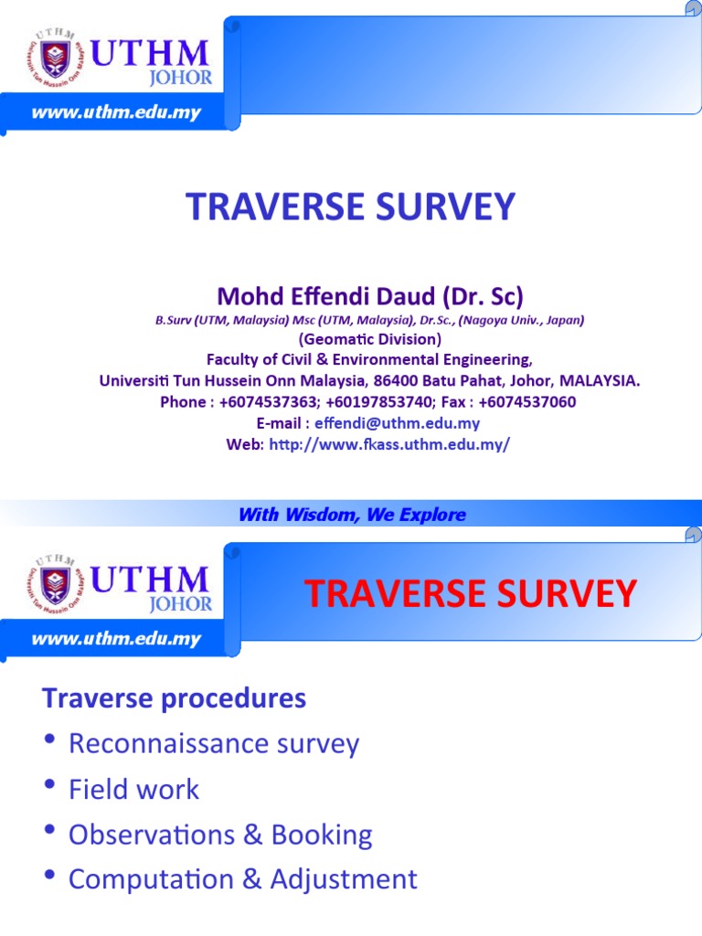 Week 8 - Traverse Survey-Part III | PDF | Surveying | Nature