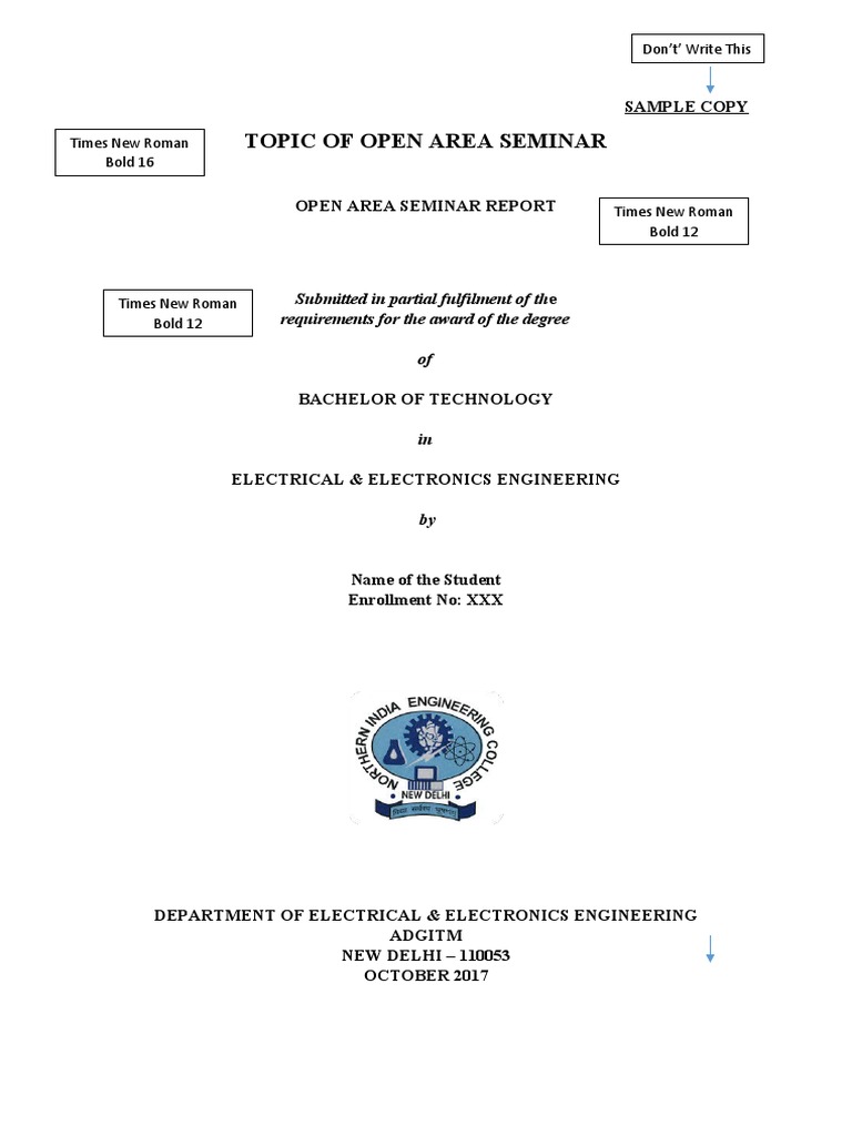 Open Area Seminar Report: B.Tech in EEE | PDF | Wavelet | Applied ...