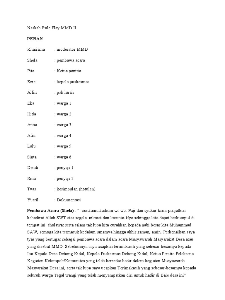 Naskah MMD 2 | PDF