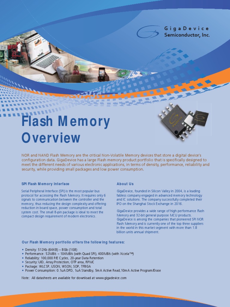Flash Memory: Gigadevice Semiconductor, Inc | PDF | Flash Memory | Computer Memory