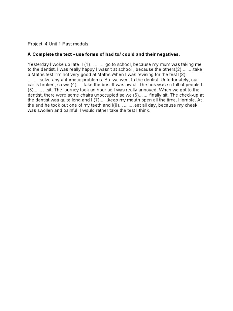 Project 4 Unit 1 Test | PDF