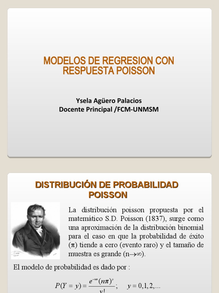 Regresión Poisson Teoría y Práctica | PDF | Distribución de veneno ...