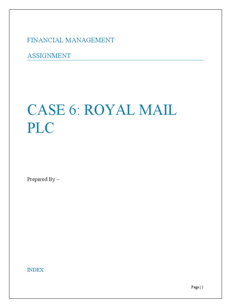 Royal Mail PLC Solution Finance Case | PDF | Cost Of Capital | Bonds ...