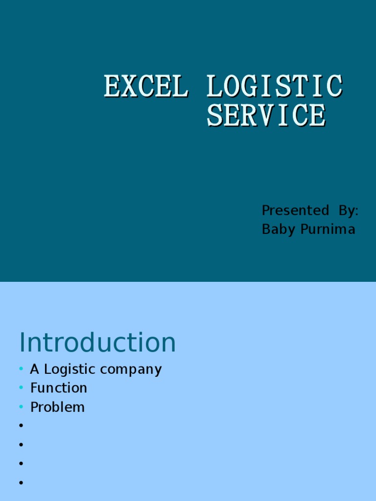 Excel Logistic Service | PDF