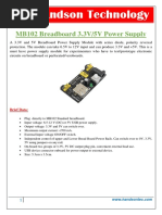 ELEGOO MEGA Kit Breadboard Power Supply Module | PDF | Home & Garden