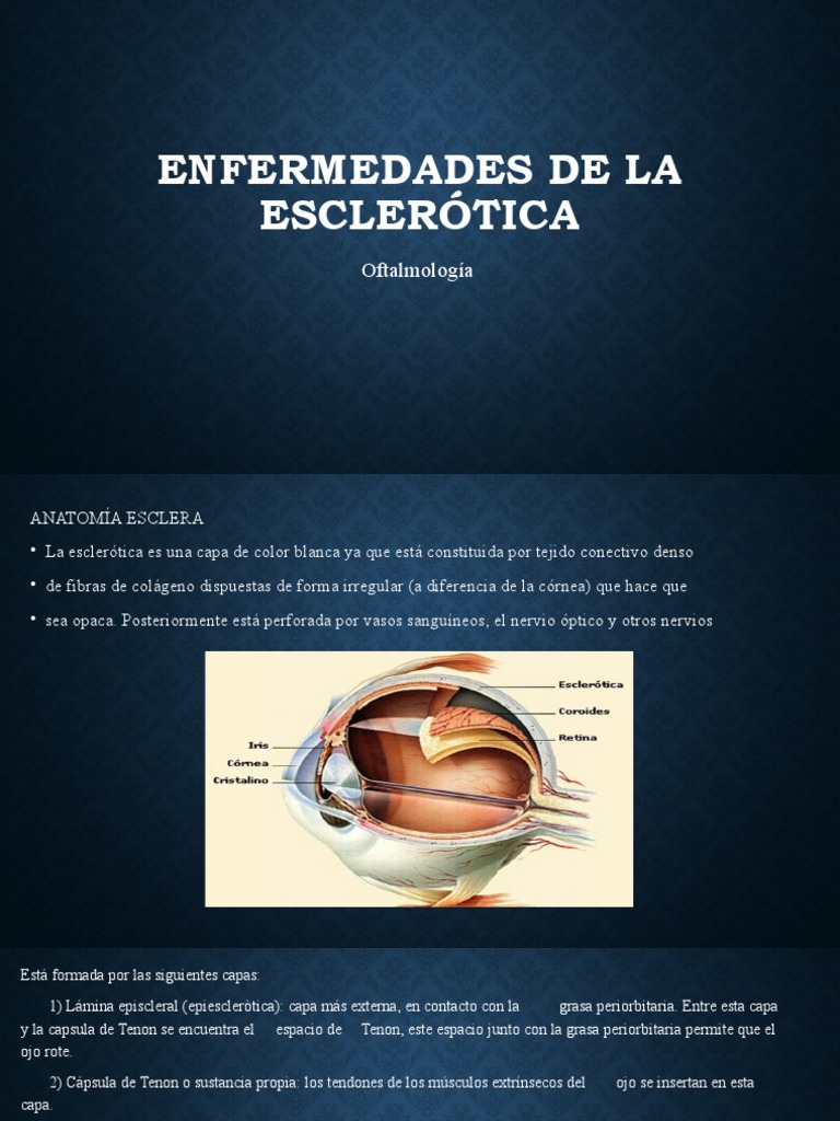 Enfermedad de La Esclerotica | PDF | Ojo humano | Medicina CLINICA