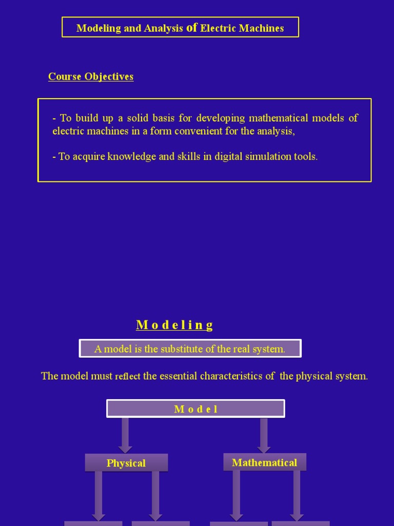 Electric Machines Modeling and Analysis | PDF