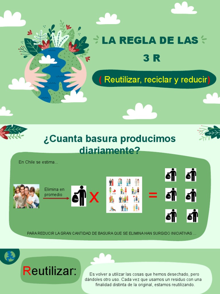 Reglas 3R: Reutilizar, Reciclar, Reducir | PDF | Ciencia y matemáticas