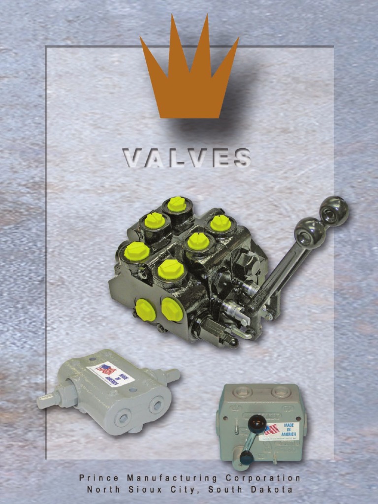 Valve Product Catalog Index Featuring Directional Control Valves ...