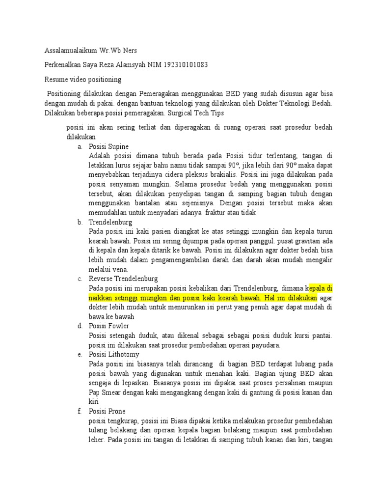 Resume Positioning | PDF