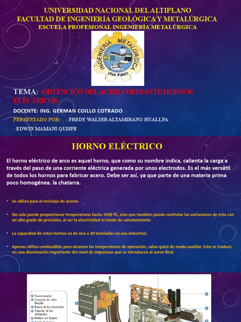 Proceso de Prodcucion de Acero en Horno Electrico | PDF | Arrabio | Acero