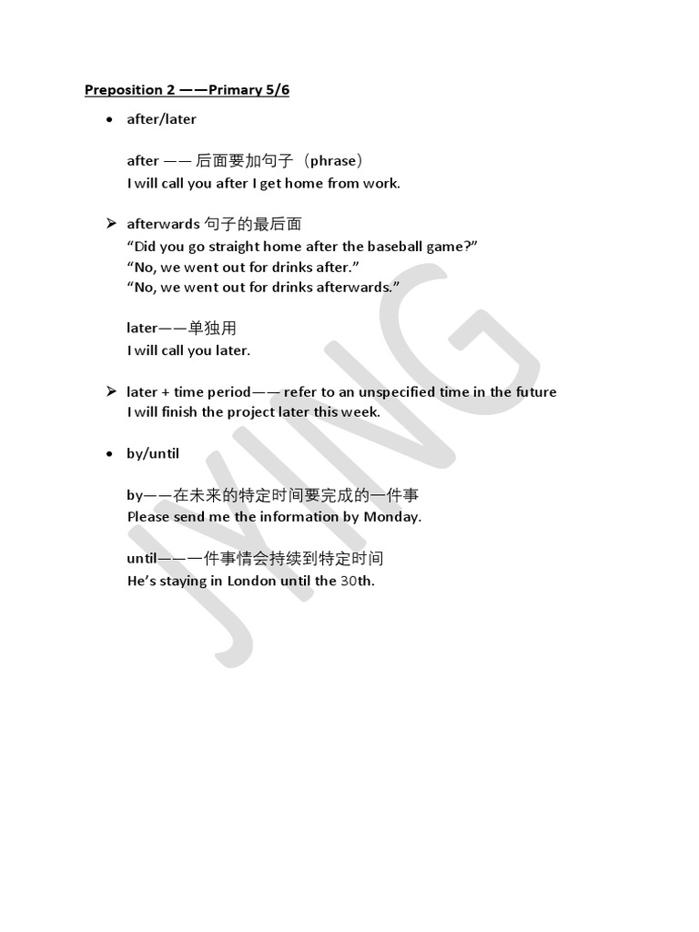 Preposition P5 PDF | PDF | Grammar | Syntax