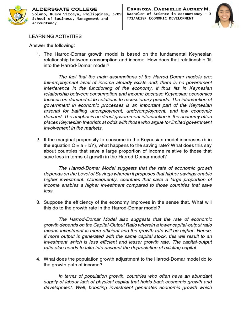 MODULE 4 Economic Development | PDF | Economic Growth | Macroeconomics