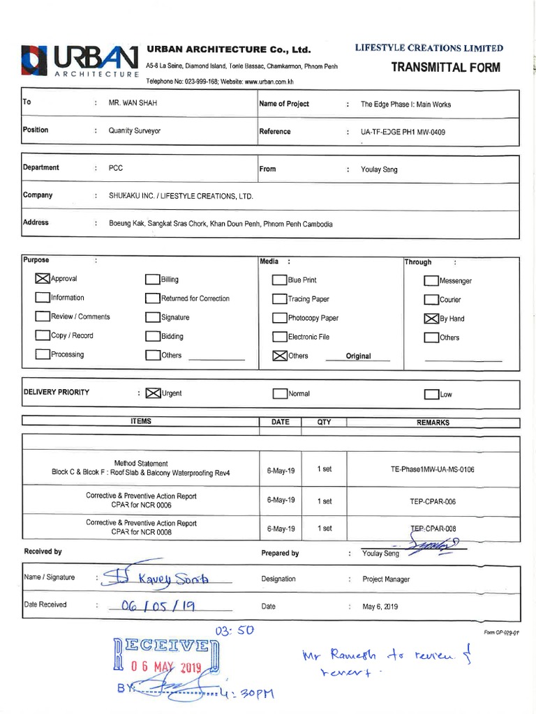 Method Of Statement Water Proofing Pdf