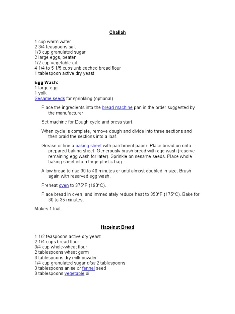 Bread Recipes | PDF | Breads | Dough