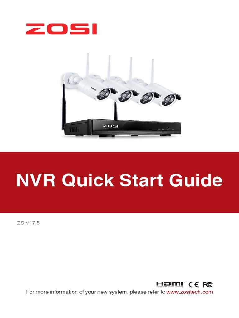 NVR Quick Start Guide: For More Information of Your New System, Please ...
